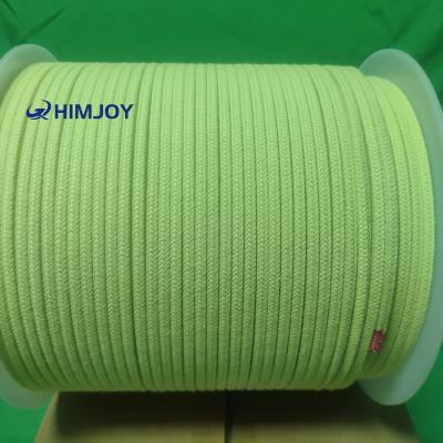 China High Flame Resistance Kevlar Aramid Rope 12mm Diameter for Chemical Resistance Industrial Use for sale