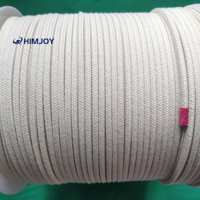 China Kevlar Aramid Rope 12x5mm Flat Braided for Glass Tempering Furnace High Temperature 560°C for sale