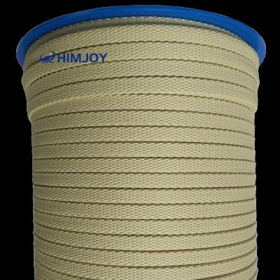 China Kevlar Aramid Square Rope 5.5x5.5mm High Temperature 560°C for Glass Tempering Furnace for sale