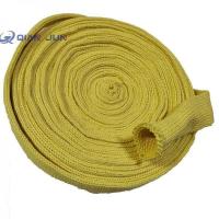 China Custom Kevlar Stocking Sleeves - 25mm & 50mm Diameter Aramid Fiber Tubes for Industrial Rollers for sale