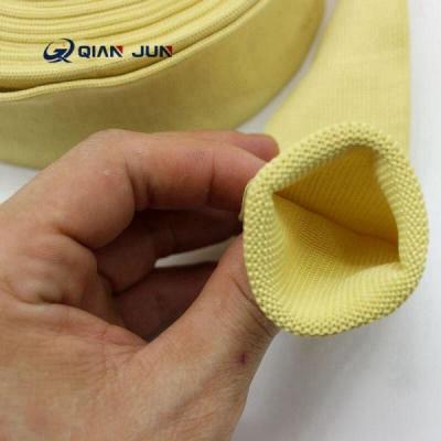 China Custom Kevlar Stocking Sleeves - 25mm & 50mm Diameter Aramid Fiber Tubes for Industrial Rollers for sale
