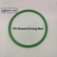 China Green O-Ring PU Round Driving Belt 6mm-20mm Diameter for Glass Tempering Furnace Ceramic Rollers for sale