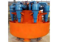 China Mild Steel Rubber Lining Desanding Hydrocyclone 200mm Inner Diameter Water Treatment for sale