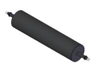 China Belt Conveyor Roller 50mm Diameter Alloy Steel Shaft Belt Supporting Roller for sale