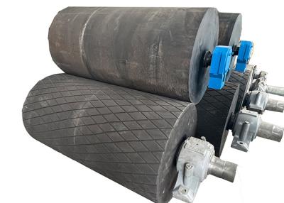 China Low Noise OEM Belt Conveyor Carrier Roller 65 Shore A Sealed Disc 500mm Width for sale