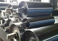China Round Disc Rubber Conveyor Rollers Mild Steel Conveyor Belt Tracking Roller for sale