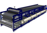 China PLC Control Vacuum Belt Filter Sludge Dewatering 10-1000 M2 Filtration Area for sale