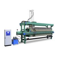China Waste Water Treatment Press Machine with Mild Steel Frame and Square Filter Shape for sale
