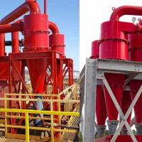 China UNIVEE Flooded Core Desanding Hydrocyclone 100mm Steel Flanged Connection for Industrial Water Treatment for sale