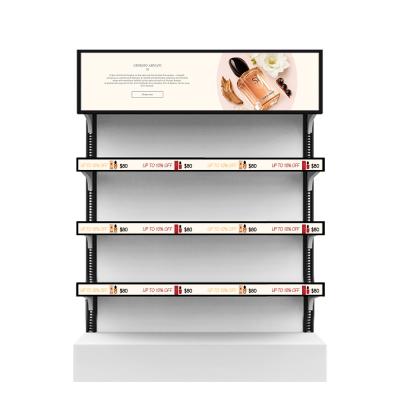 China Shelf Led Stretched Bar LCD Display Video Signage 35Inch for sale