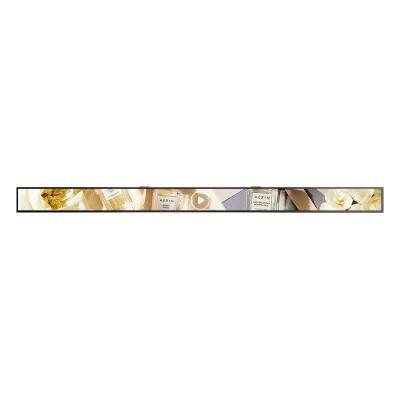 China IPS Wall Mounted Stretched Bar LCD Display Digital Signage Panel 2880X158 for sale