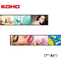 China IPS Wall Mounted Stretched Bar LCD Display Digital Signage Panel 2880X158 for sale
