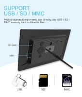 China Touchscreen Acrylic 8x10 Digital Picture Frame Wall Hanging 1280x800 for sale