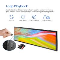 China HD USB/HDMI Autofocus Stretched Bar LCD Display 1920*360 Pixels USB2.0 HDMI*1/SD for sale