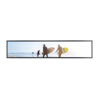China LED Backlight Ultrawide Stretched Bar LCD Display Panel 24 Inch For Supermarket for sale