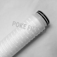 China 30 Inch Nylon N66 Membrane Pleated Water Filter Element Cartridge 0.1 Micron for sale