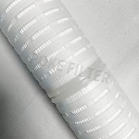 China Folded PP 20 Inch 0.2 Micron Cartridge Filter For Water Filtration System for sale