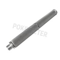 China Custom Stainless Steel Pleated Candle Filter Element Sintered Porous Metal Filter Elements for sale