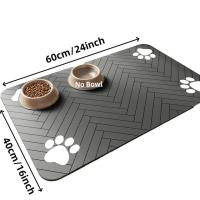 China Premium Waterproof Pet Feeding Mat - Absorbent Placemat for Dog & Cat Food Bowls for sale