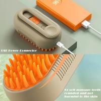 China 3-in-1 Electric Pet Grooming & Massage Brush for sale