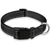 China Professional-Grade Reflective Dog Collar - Adjustable Nylon Pet Collar with Safety Features for sale
