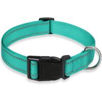 China Professional-Grade Reflective Dog Collar - Adjustable Nylon Pet Collar with Safety Features for sale