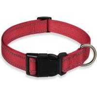 China Professional-Grade Reflective Dog Collar - Adjustable Nylon Pet Collar with Safety Features for sale