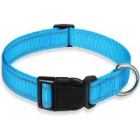 China Professional-Grade Reflective Dog Collar - Adjustable Nylon Pet Collar with Safety Features for sale
