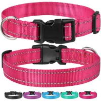 China Professional-Grade Reflective Dog Collar - Adjustable Nylon Pet Collar with Safety Features for sale