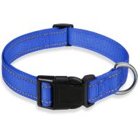 China Professional-Grade Reflective Dog Collar - Adjustable Nylon Pet Collar with Safety Features for sale