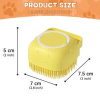 China Eco-Friendly Pet Bath Brush - Shower Gel Saving Silicone Massage Tool for Dogs and Cats for sale