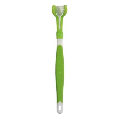 China 3-Sided Professional Pet Dental Care Toothbrush | Wholesale Pet Supplies for sale