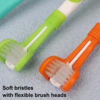 China 3-Sided Professional Pet Dental Care Toothbrush | Wholesale Pet Supplies for sale