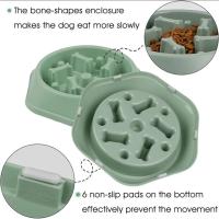 China Slow Feeder Dog Bowl Anti-choking Slow Feeding Bowls for Dogs Anti-slip Pet Slow Eat Dishes Puzzle Bowls for Small Medium Dogs for sale