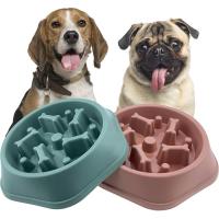 China Slow Feeder Dog Bowl Anti-choking Slow Feeding Bowls for Dogs Anti-slip Pet Slow Eat Dishes Puzzle Bowls for Small Medium Dogs for sale