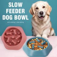 China Hexagonal Pet Slow Feeder Bowl Anti-Choking Dog Food Bowl with Non-Slip Base | MOQ 1000 PCS for sale