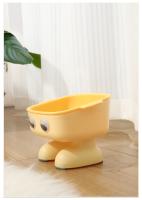 China Wholesale 300ML Pet Feeding Bowl – Patented Big Eye Robot Design, Anti-Spill, Neck Protection, Dual-Purpose for Cats & Dogs for sale