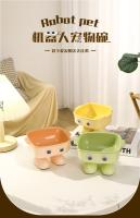 China Professional 300ML Pet Feeding Bowl – Patented Big Eye Robot Design, Anti-Spill, Neck Protection, Retail & Wholesale Ready for sale