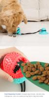 China Premium Interactive TPR Dog Toy with Suction - Chew and Treat Dispensing Ball for sale