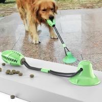 China Heavy-Duty TPR Dog Chew Toy with Suction - Grind-to-Eat Food Dispenser Ball for sale