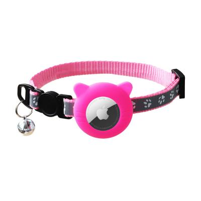 China Durable Adjustable AirTag Pet Collar | Anti-Lost Tracker for Small Pets | Secure & Long-Lasting for sale