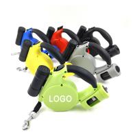 China Retractable Pet Leash with LED Flashlight | Night Safety Design | For Dogs and Cats Under 20KG for sale