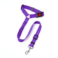 China Adjustable Pet Car Safety Belt | 2.5cm Heavy-Duty Dog Seat Belt with D-Ring | Universal Vehicle Safety Leash (4 Colors) | Crash-Tested Dog Restraint for sale