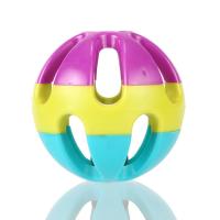 China Interactive Tri-Color Bell Ball - Durable Plastic Toy for Cats and Dogs - Stimulating Sound Play for sale