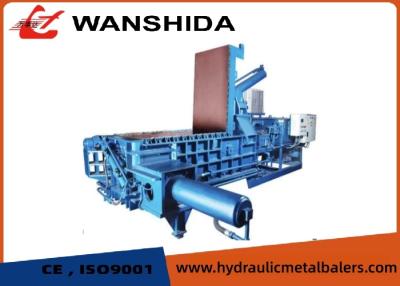 China 125 Ton Hydraulic Scrap Metal Baler 300x300mm Bale Push Out PLC Control for sale