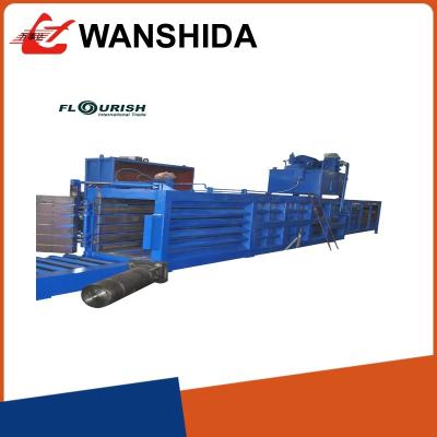 China Heavy-Duty Automatic Horizontal Baler with Auto Strapping for sale