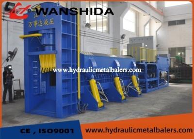 China 4000 kN Hydraulic Scrap Metal Baler Shear PLC Automatic Control 74 kW Heavy Scrap Steel Processing for sale