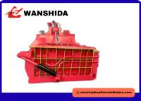 China Wanshida Y83-160 1250kN Hydraulic Metal Baler for Steel Turnings 400x400mm Bales for sale