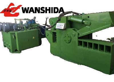 China Hydraulic Manual Alligator Metal Shear 2500 kN Force 1000 mm Blade for Scrap Processing for sale