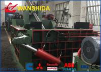 China Wanshida Y83-160 1250kN Hydraulic Metal Baler for Steel Turnings 400x400mm Bales for sale